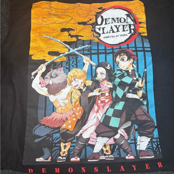 Demon Slayer | Shirts | Demon Slayer Shirt Mens Large Black Blue Anime ...